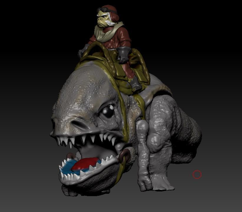3D file STAR WARS .STL THE MANDALORIAN BLURG OBJ. KENNER STYLE ACTION ...