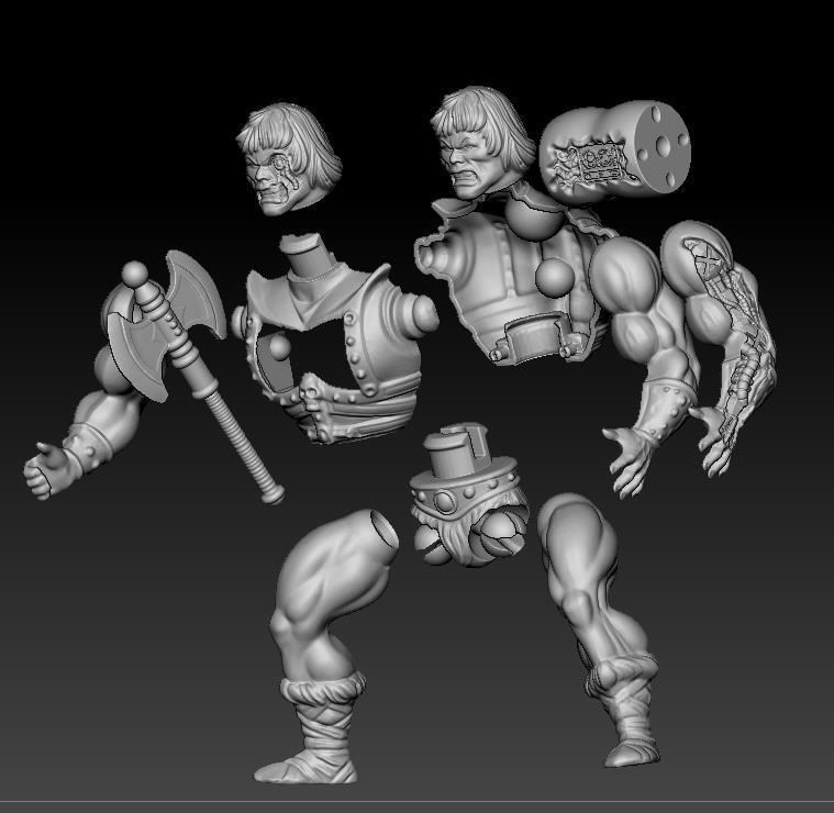 3D file Fake-Man Action Figure MOTU Style 🗡️ ・3D print design to ...