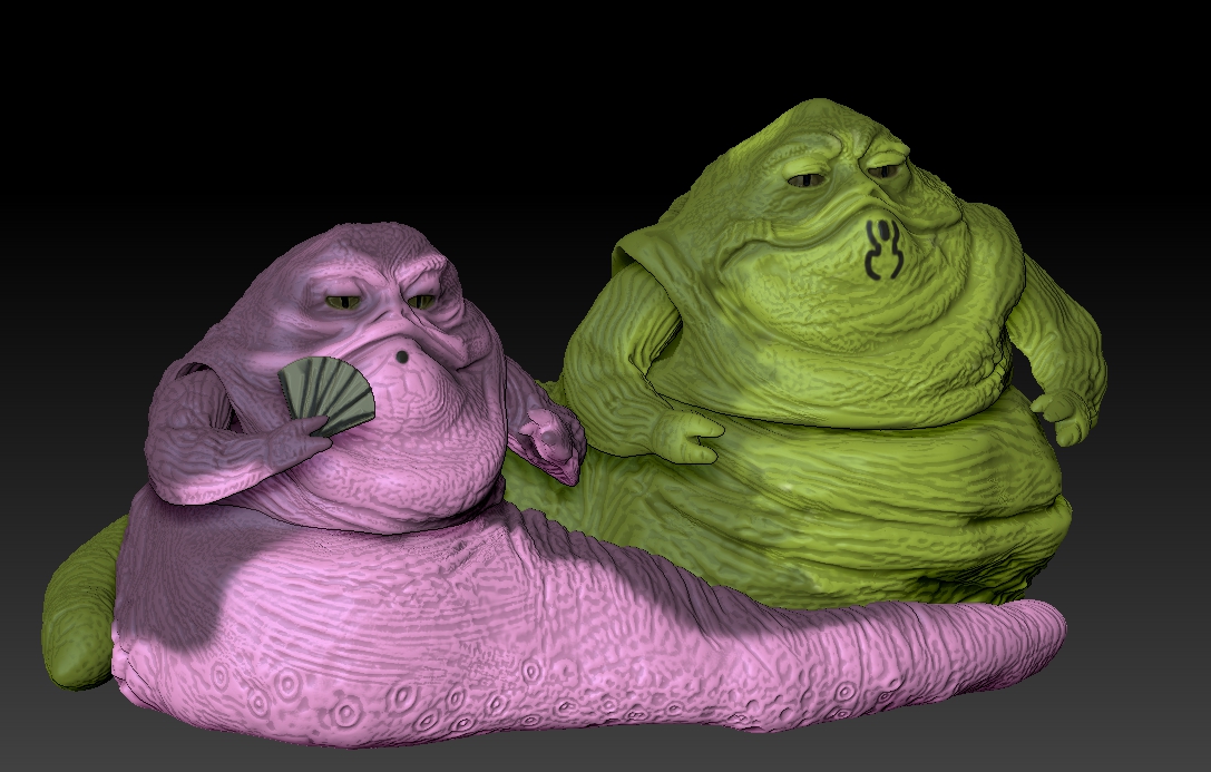 ⭐ STAR WARS .STL THE BOOK OF BOBA FETT OBJ. The Hutt Twins 3D KENNER ...