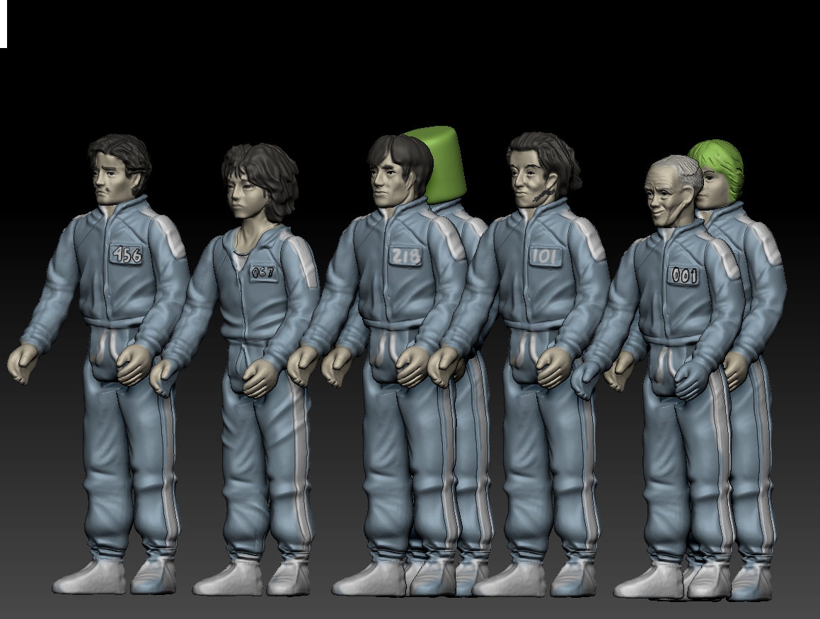 🦑 SQUID GAME .STL PLAYERS ACTION FIGURE .3D VINTAGE STYLE・ 3D File for ...