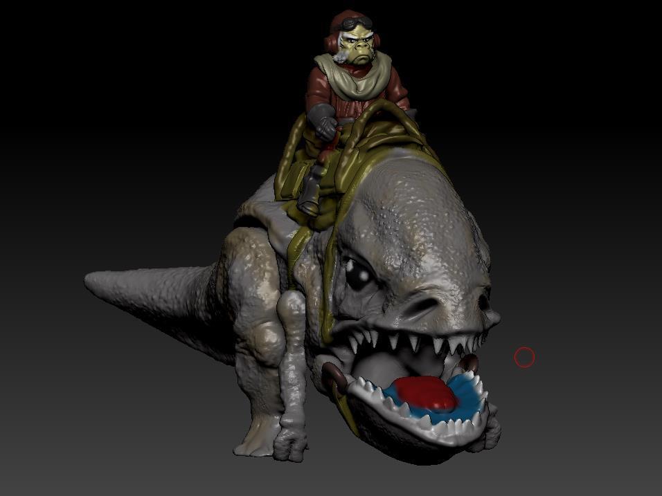 3D file STAR WARS .STL THE MANDALORIAN BLURG OBJ. KENNER STYLE ACTION ...