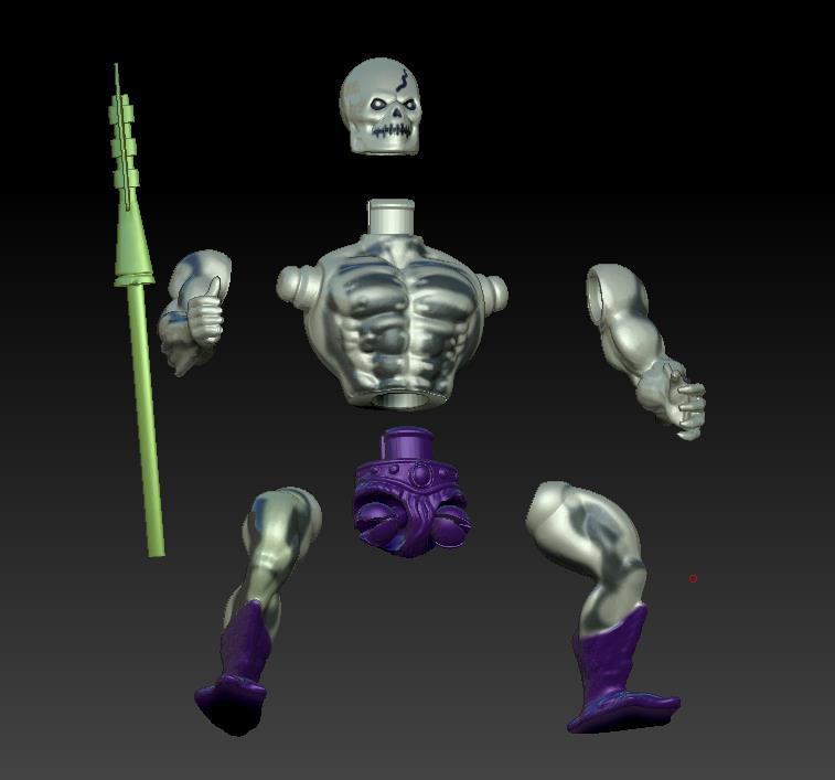 🗡️ He-man Scareskull Motu stile action figure・ 3D File for ・Cults