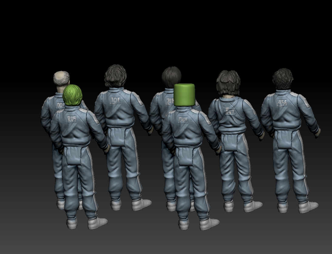 🦑 SQUID GAME .STL PLAYERS ACTION FIGURE .3D VINTAGE STYLE・ 3D File for ...