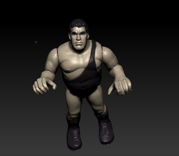 Archivo 3D andre the giant hasbro vintage WWE ACTION FIGURE 🤼 ・Objeto ...