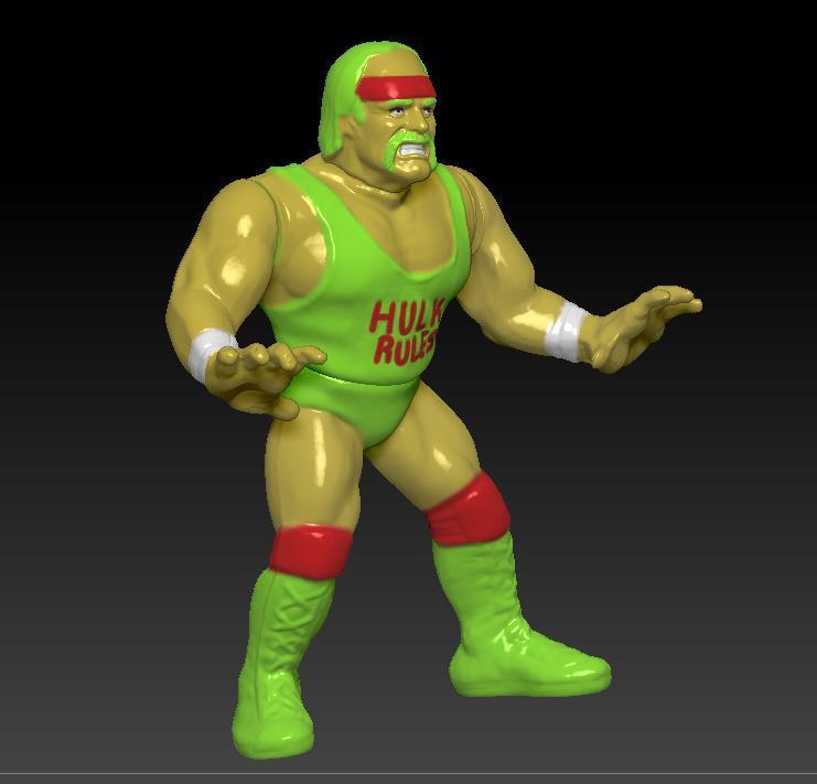 🤼 Hulk Hogan vintage WWF action figure・ 3D File for ・Cults