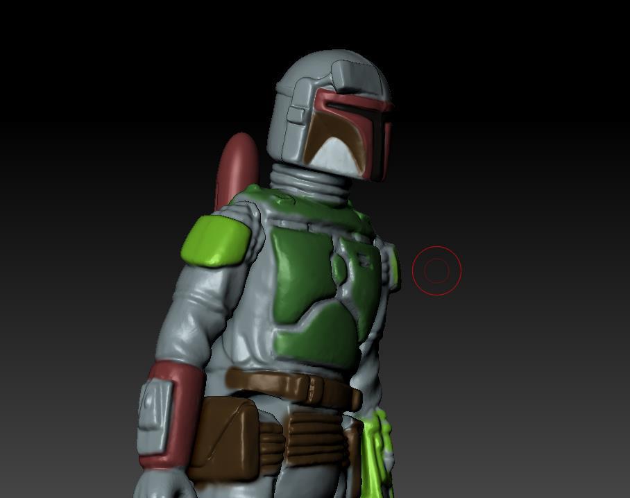 OBJ file Star Wars .stl Bobafett.3D action figure .OBJ Kenner style. ⭐ ...