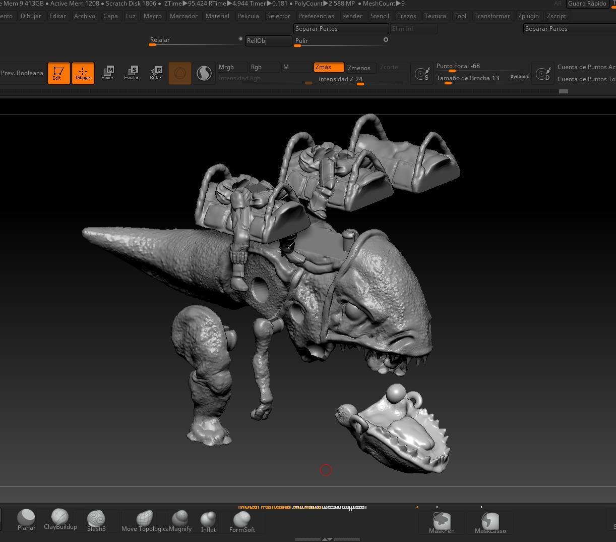 3D file STAR WARS .STL THE MANDALORIAN BLURG OBJ. KENNER STYLE ACTION ...