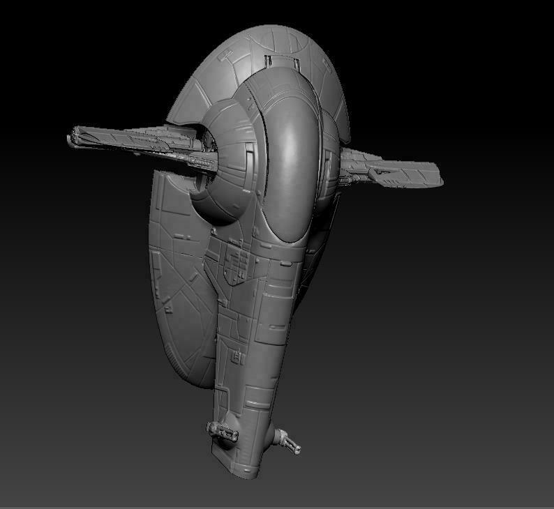 ⭐ STAR WARS .STL Slave One .3D ACTION FIGURE .OBJ KENNER STYLE.・ 3D ...