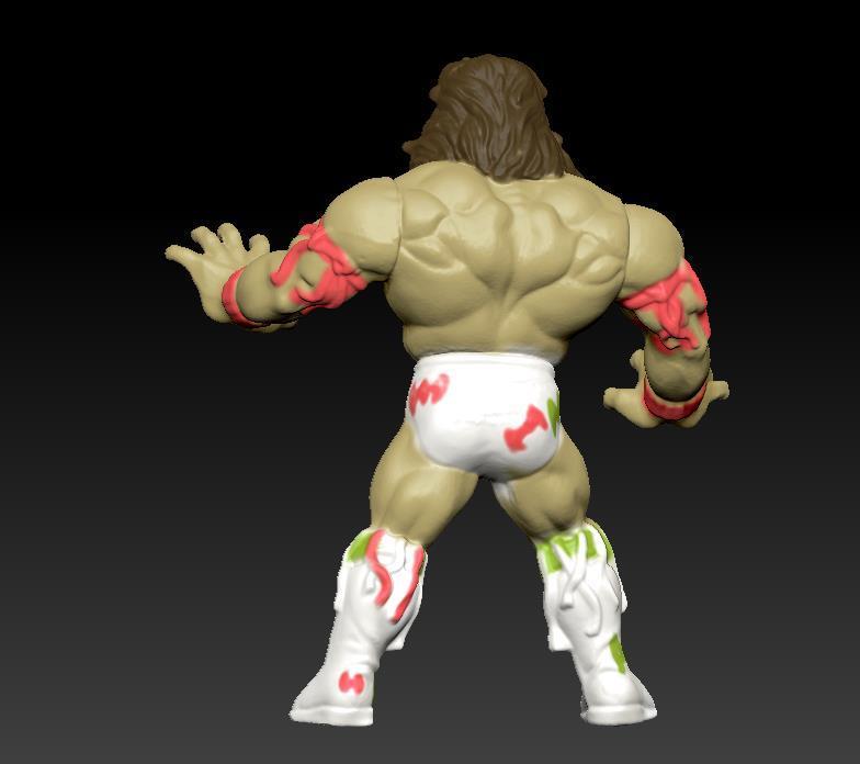 🤼 The last Warrior vintage WWE Action figure・ 3D File for ・Cults