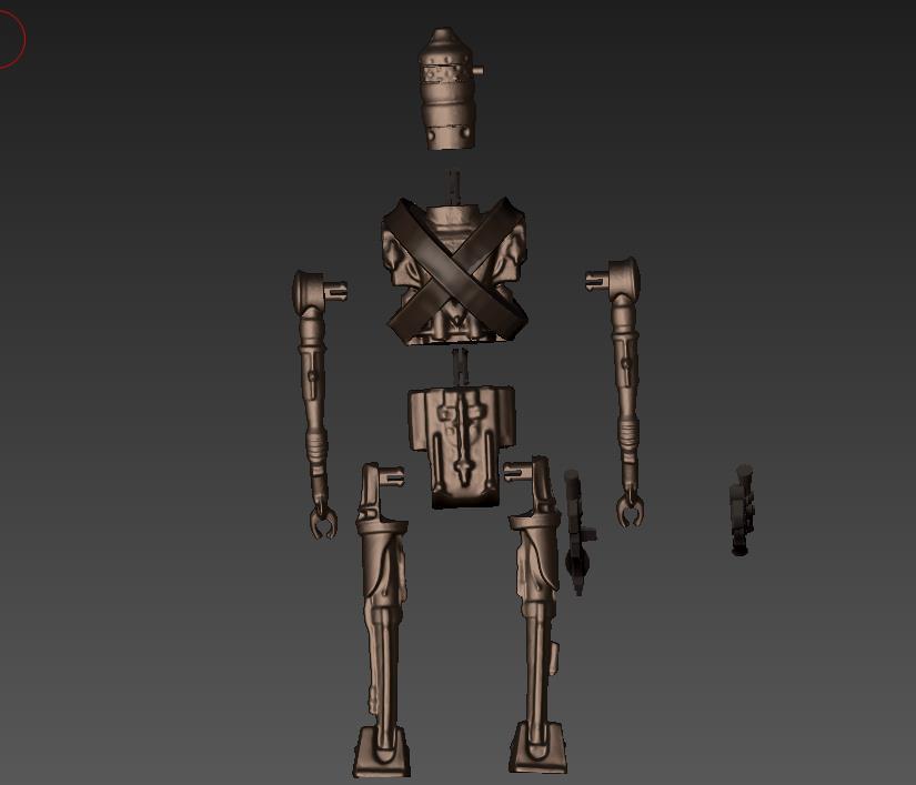 The Mandalorian IG-11 .3D action figure .OBJ Kenner style.・ 3D File for ...