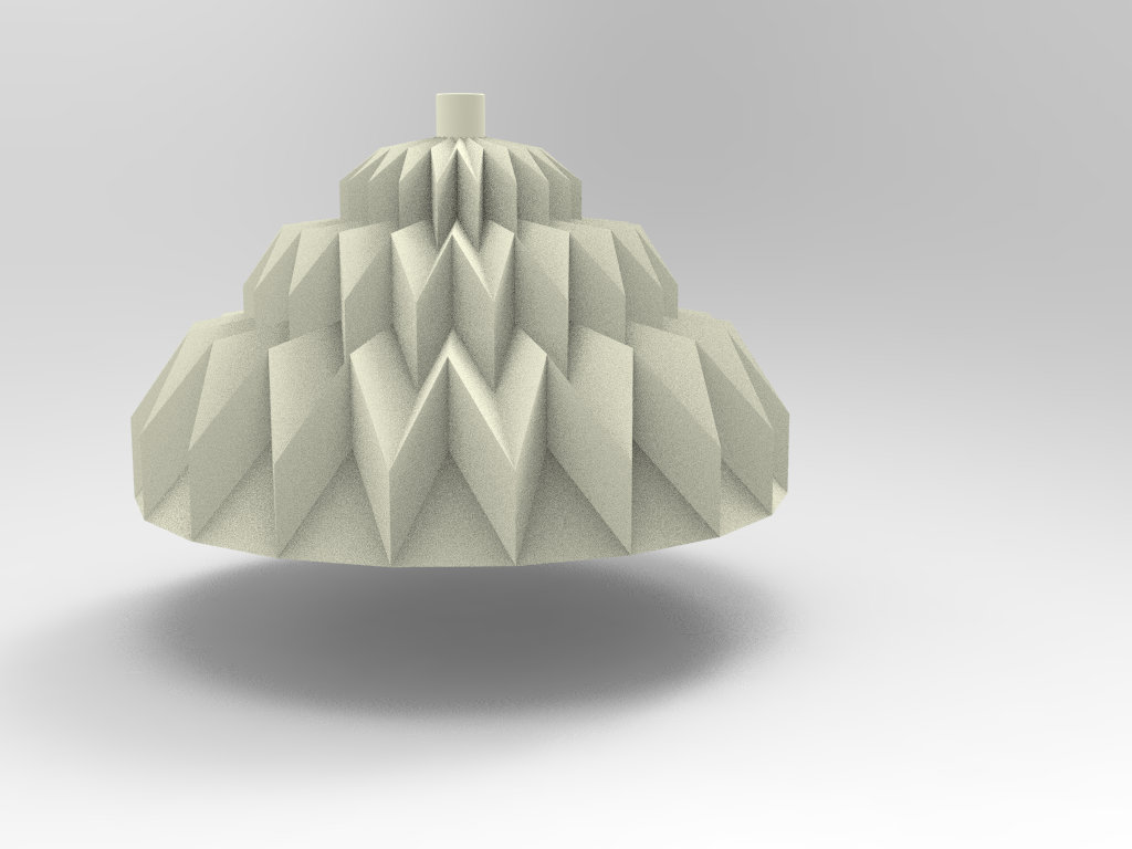 STL file lamp lamp origami folded faceted origami lamp 🔦・3D print ...