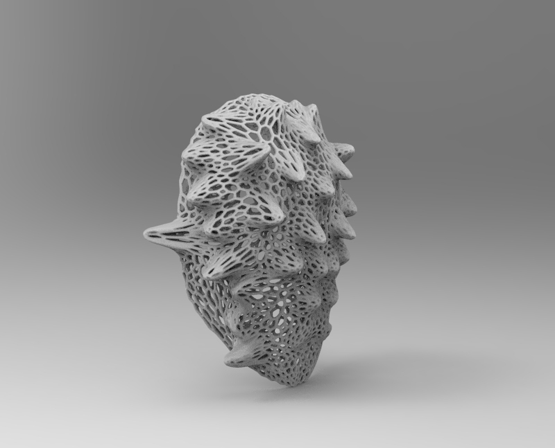 STL file voronoi peak mask 🎨 ・3D printing idea to download・Cults