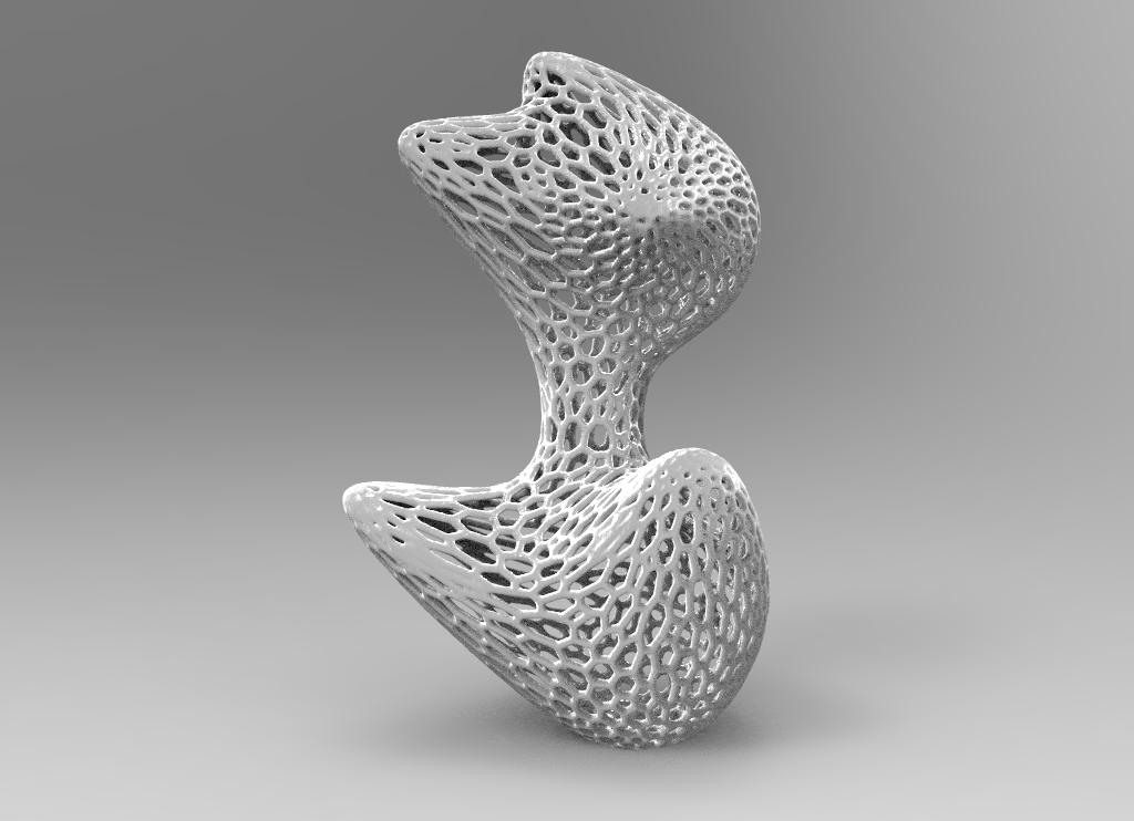 Файл STL sculpture fu3 voronoi art sculpture 🗿 ・Модель 3D-принтера для ...