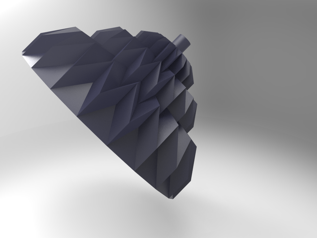 STL file lamp lamp origami folded faceted origami lamp 🔦・3D print ...