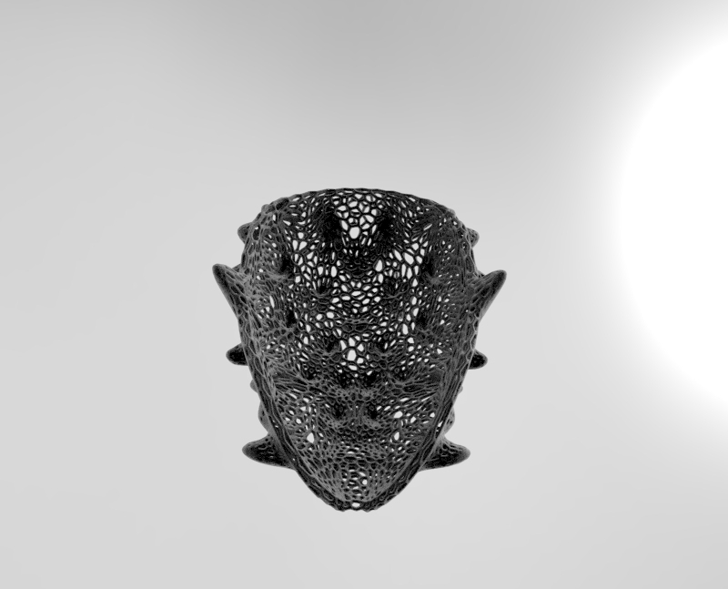 STL file voronoi peak mask 🎨 ・3D printing idea to download・Cults