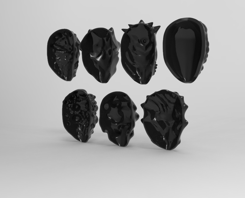 Archivo 3D colección de 7 máscaras blind 7 mask 🎨・Modelo de impresión ...