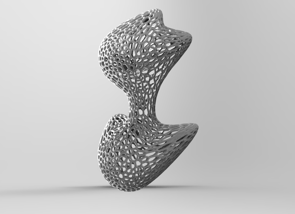 Файл STL sculpture fu3 voronoi art sculpture 🗿 ・Модель 3D-принтера для ...