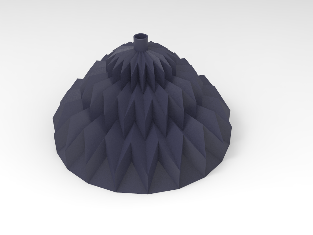 STL file lamp lamp origami folded faceted origami lamp 🔦・3D print ...