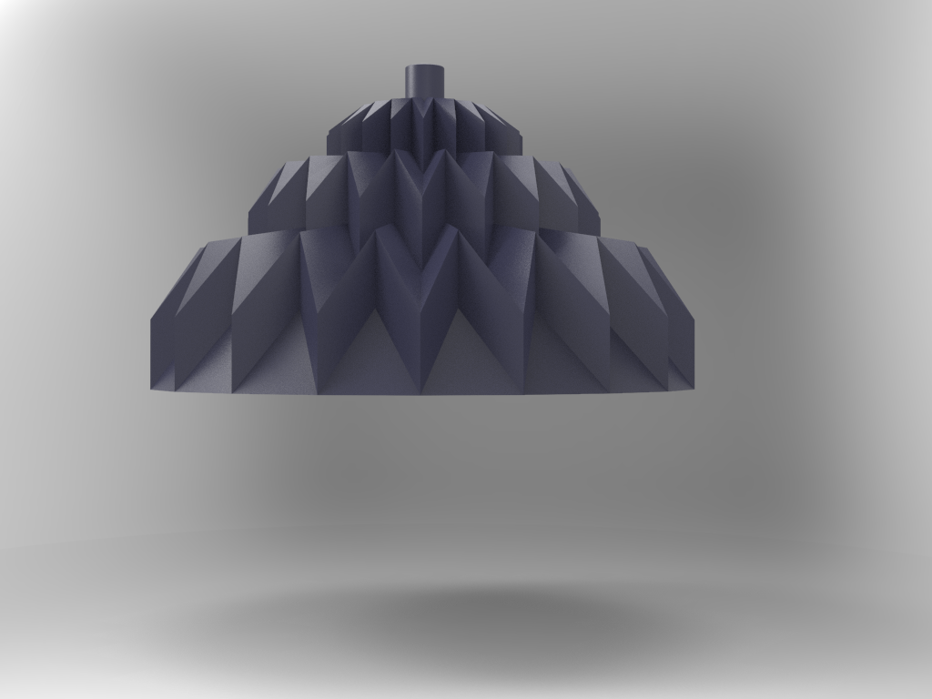 STL file lamp lamp origami folded faceted origami lamp 🔦・3D print ...