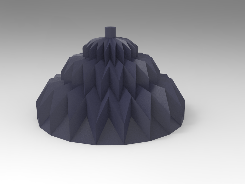 STL file lamp lamp origami folded faceted origami lamp 🔦・3D print ...