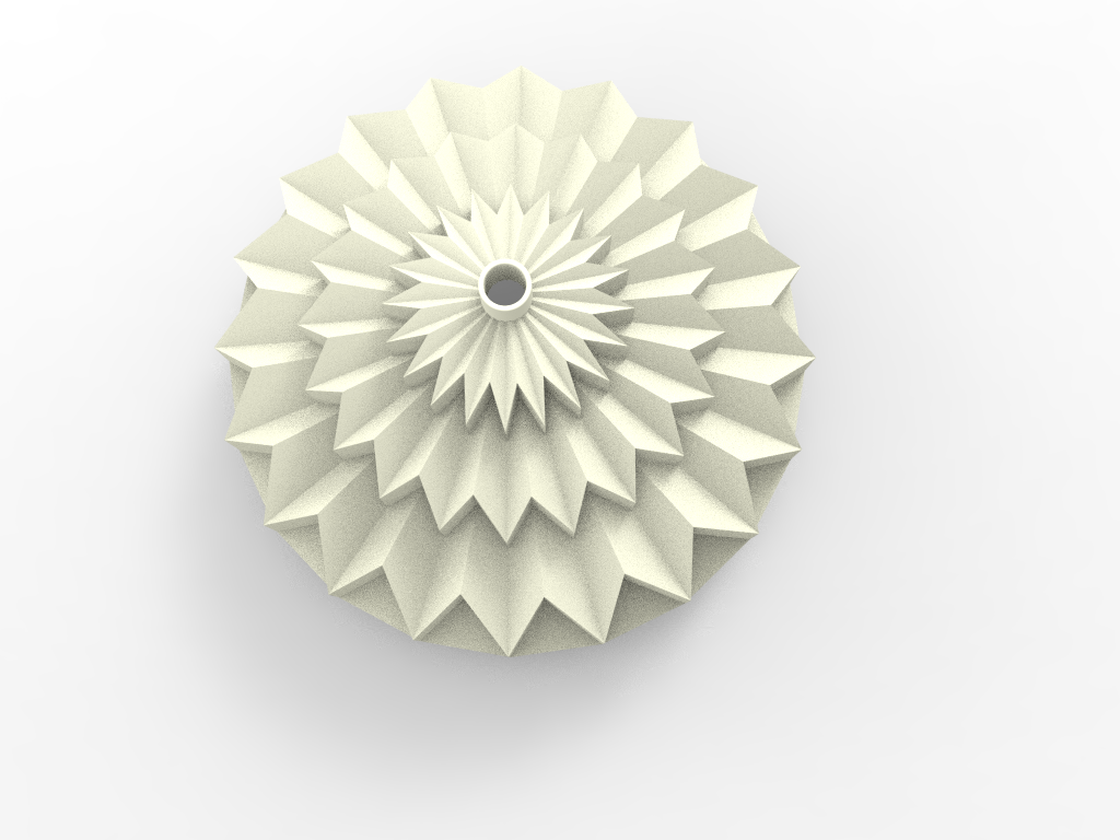 STL file lamp lamp origami folded faceted origami lamp 🔦・3D print ...