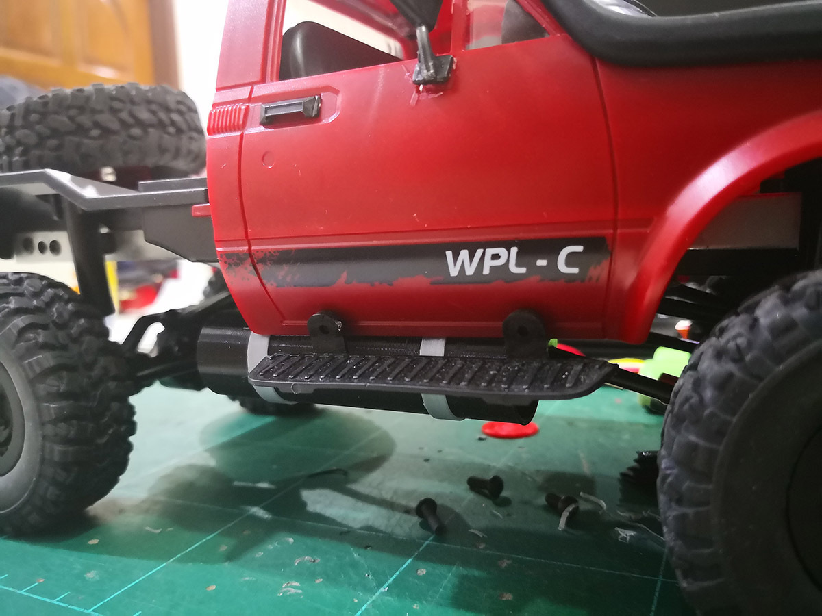 Free STL file WPL C14 Side Fuel Tank for Li-Ion 18650 ⛽ ・3D printable ...