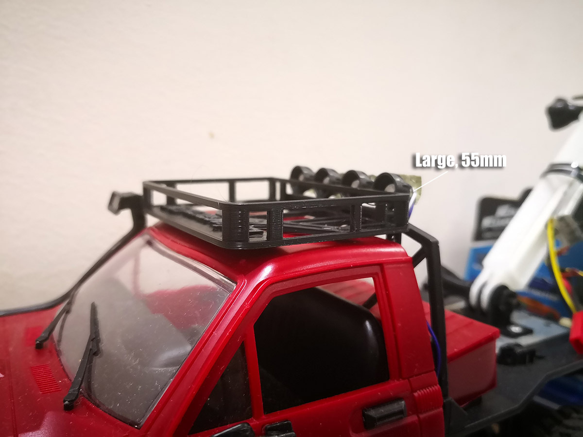 🚗 WPL C14 Roof Rack C-14 (40mm & 50mm)・Free STL File for ・Cults