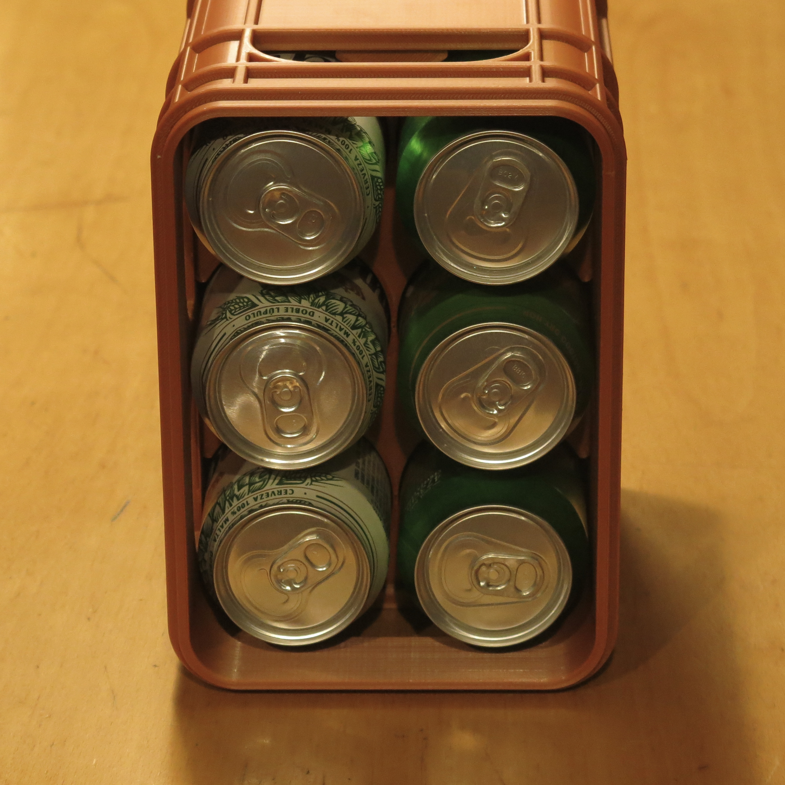 STL file Stackable Beer Can Crate 🍺 ・3D printing model to download・Cults