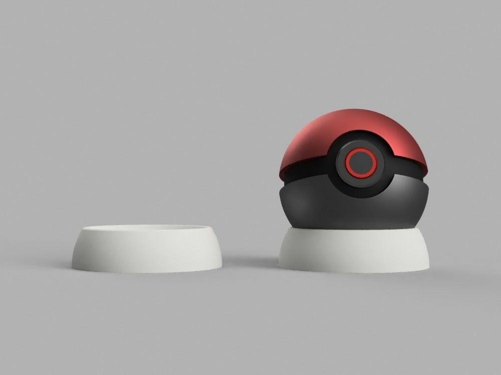 Archivo STL gratis Base de la Pokéball 🐉 ・Modelo para descargar y ...