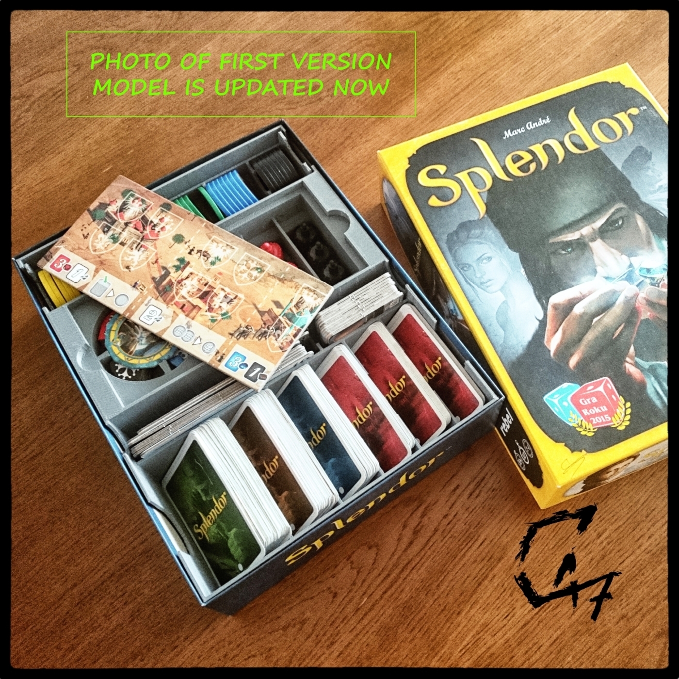 Бесплатный STL файл Splendor Insert (база + расширение) 🎲 ・Шаблон для ...