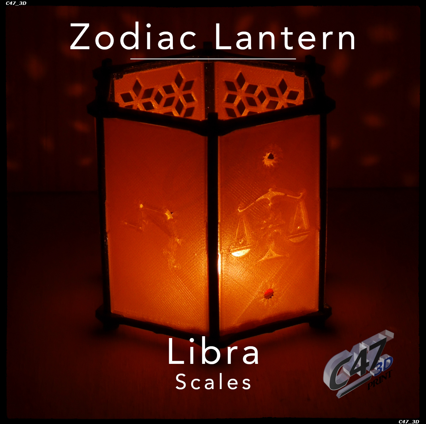 STL file Zodiac Lantern - Libra (Scales) 🏮 ・3D printing model to ...