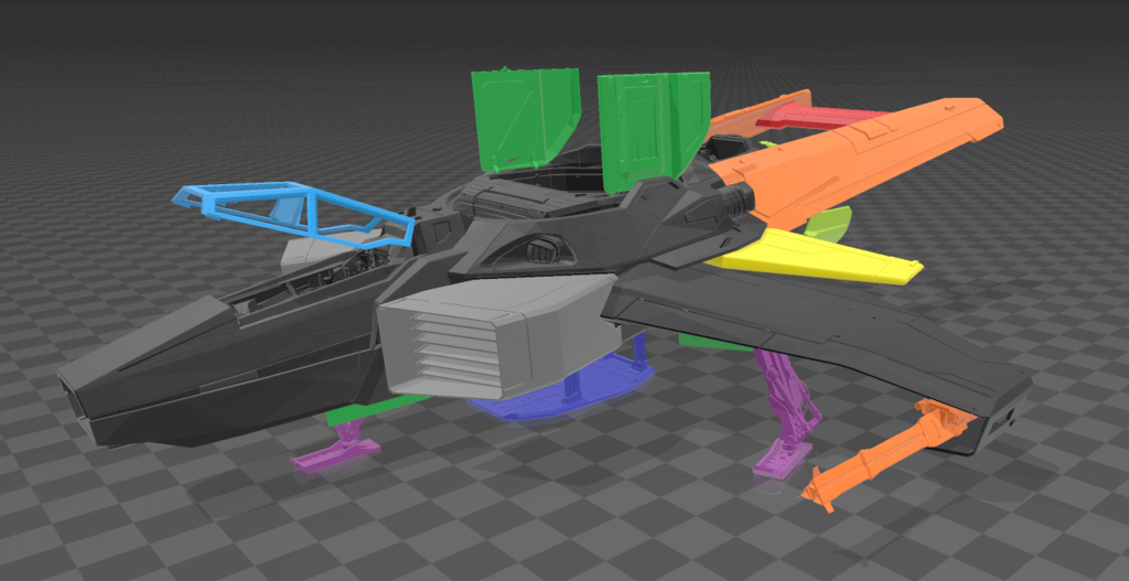 免费 STL 文件 Star Citizen ANVIL Hornet F7C3 ⭐・可下载 3D 打印创意・Cults