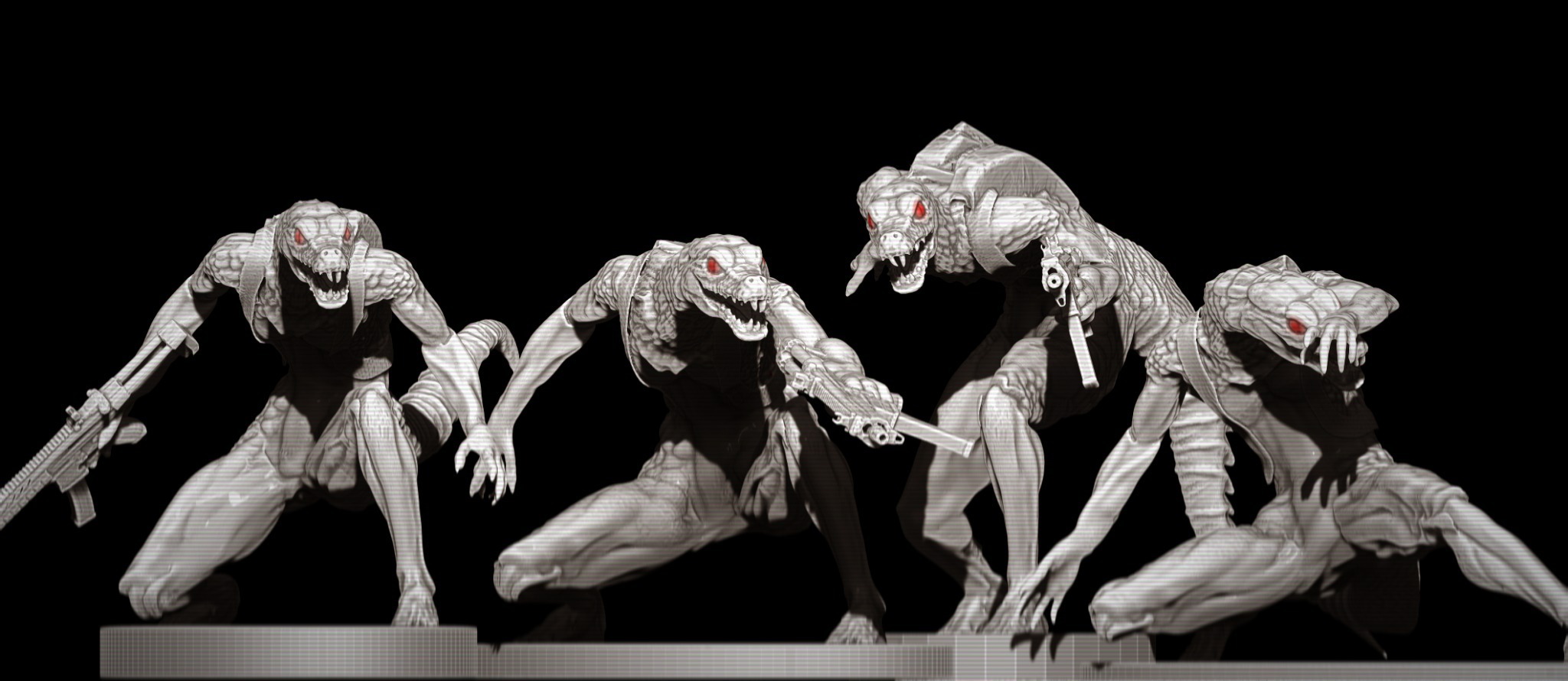 🐊 (Gator toy sodliers) Taruk Soldiers・Free 3D File for ・Cults