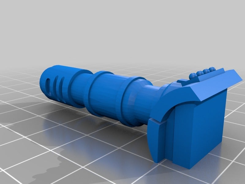 🍋 Lemon Rust Sci-Fi Tank Turret・Free STL File for ・Cults