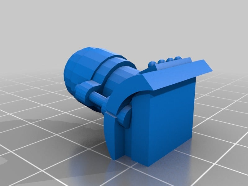 🍋 Lemon Rust Sci-Fi Tank Turret・Free STL File for ・Cults