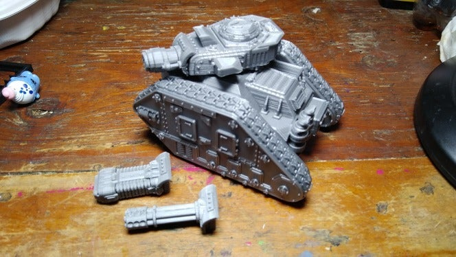 🍋 Lemon Rust Sci-Fi Tank Turret・Free STL File for ・Cults