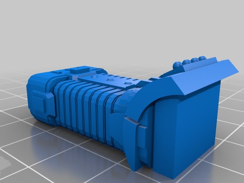 🍋 Lemon Rust Sci-Fi Tank Turret・Free STL File for ・Cults