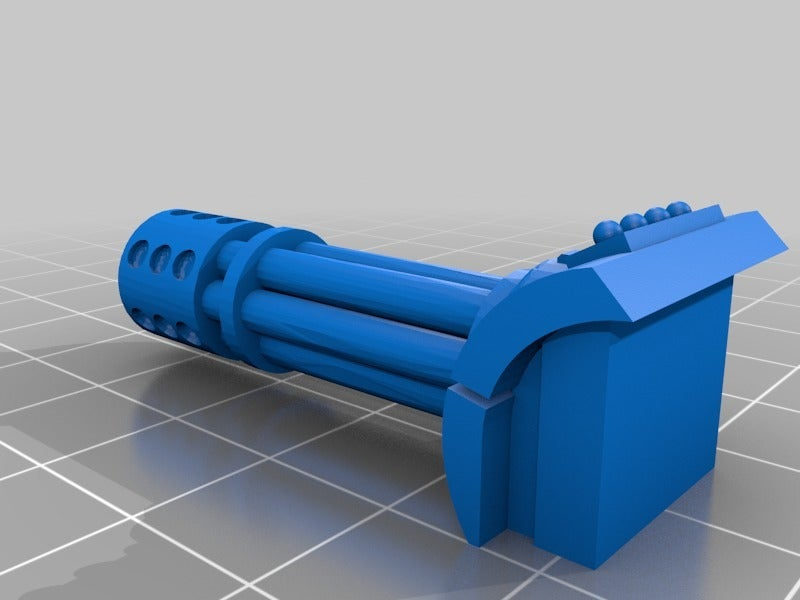 🍋 Lemon Rust Sci-Fi Tank Turret・Free STL File for ・Cults