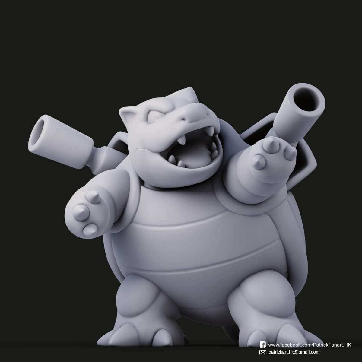 Fichier STL Blastoise(Pokemon) 🗿 ・Objet pour impression 3D à ...