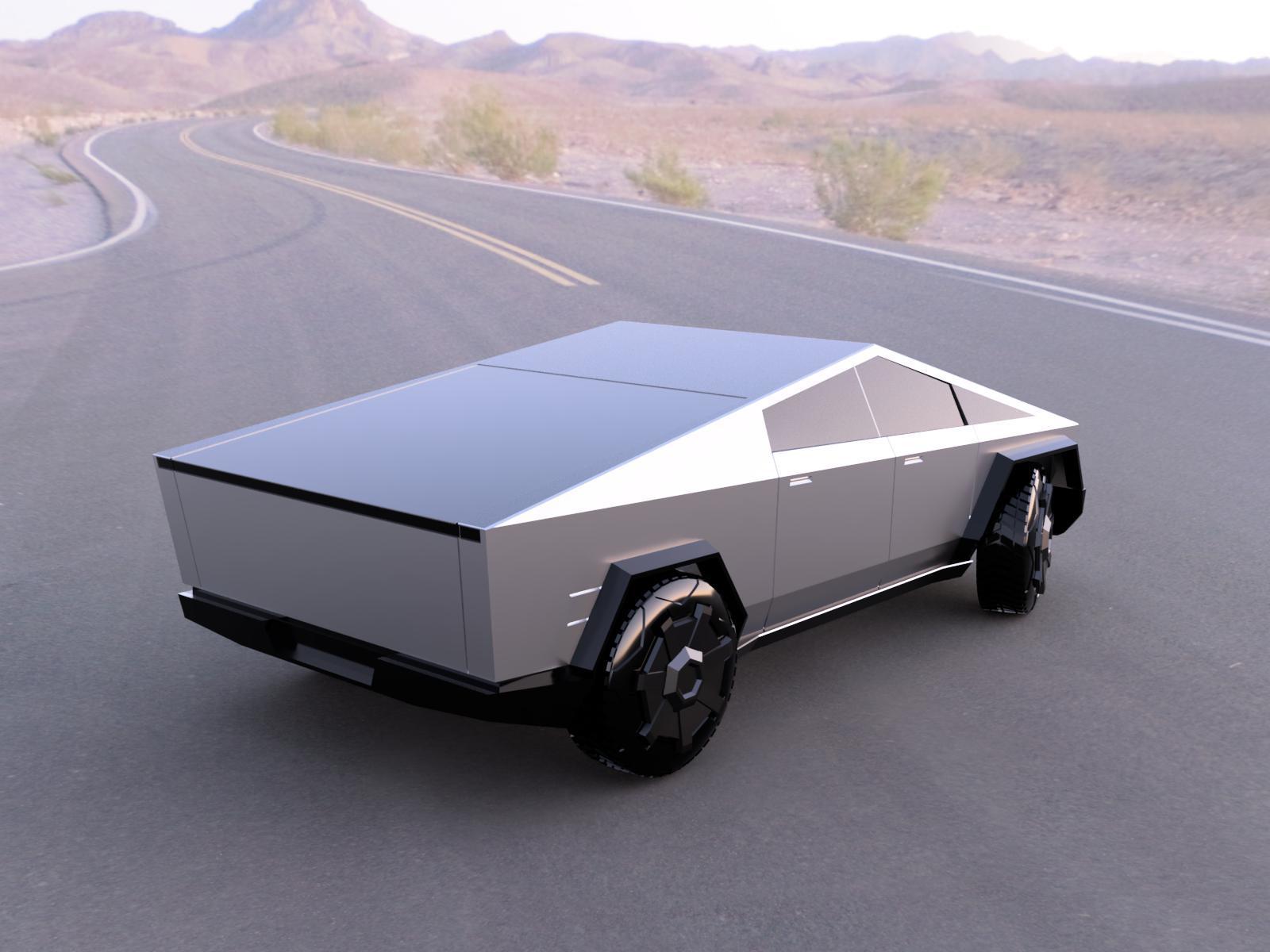 📻 Cybertruck (body kit + printable chassis)・Free STL File for ・Cults