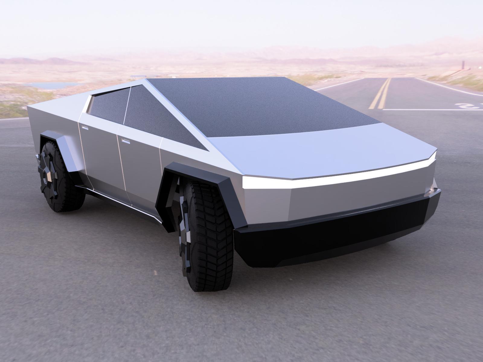 📻 Cybertruck (body kit + printable chassis)・Free STL File for ・Cults