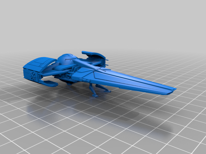 Free STL file Scimitar Stealth Heavy Fighter 🥷 ・3D printer model to ...