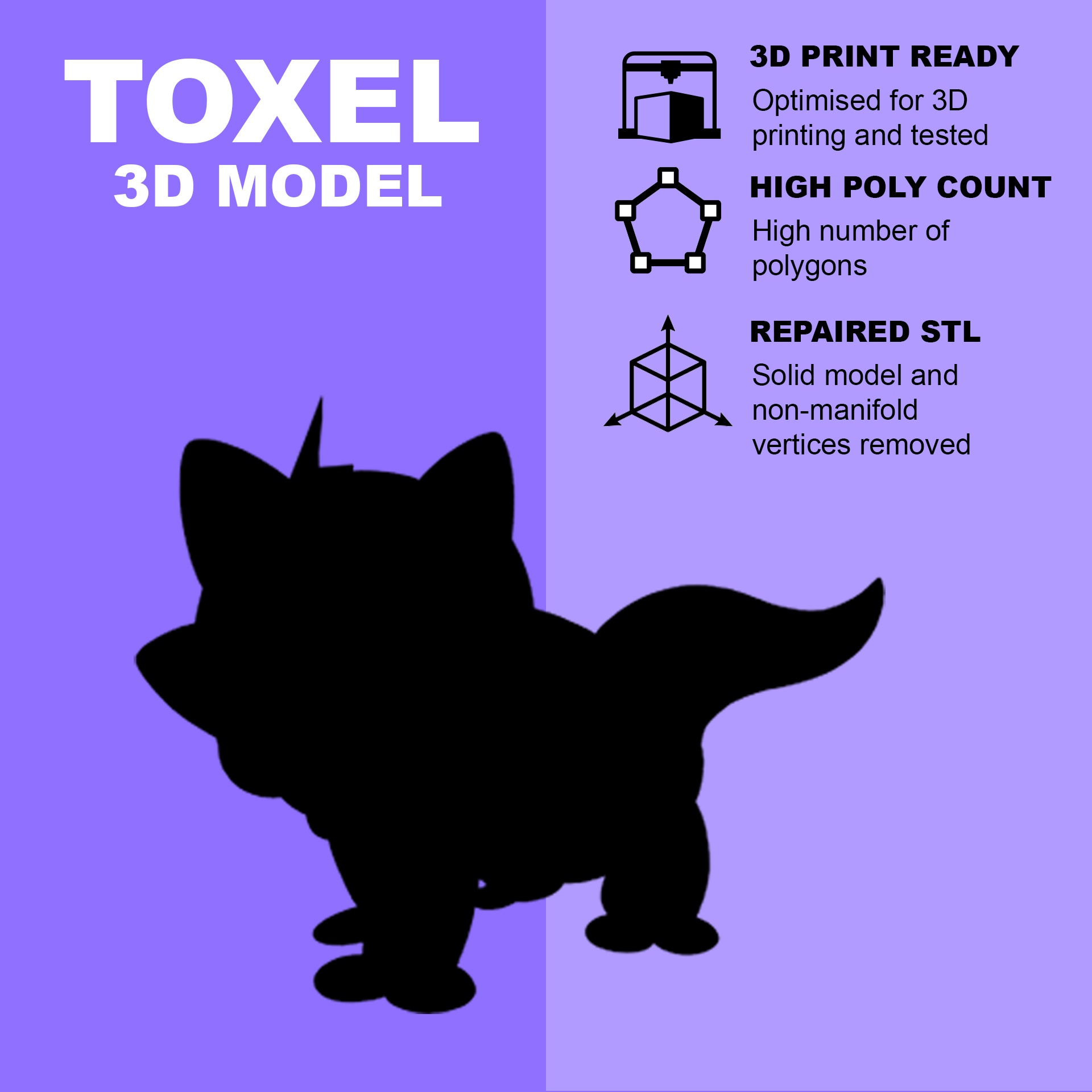 🐉 Toxel (high poly) - Pokemon・Free STL File for ・Cults