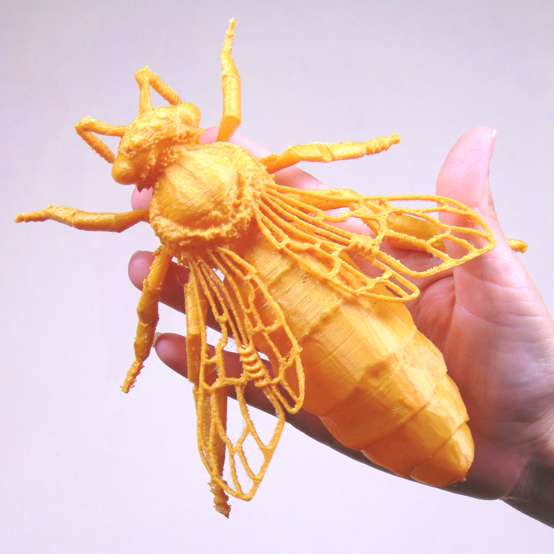 👸 QUEEN BEE (APIS MELLIFERA) Realistic・ STL File for 3D printing・Cults