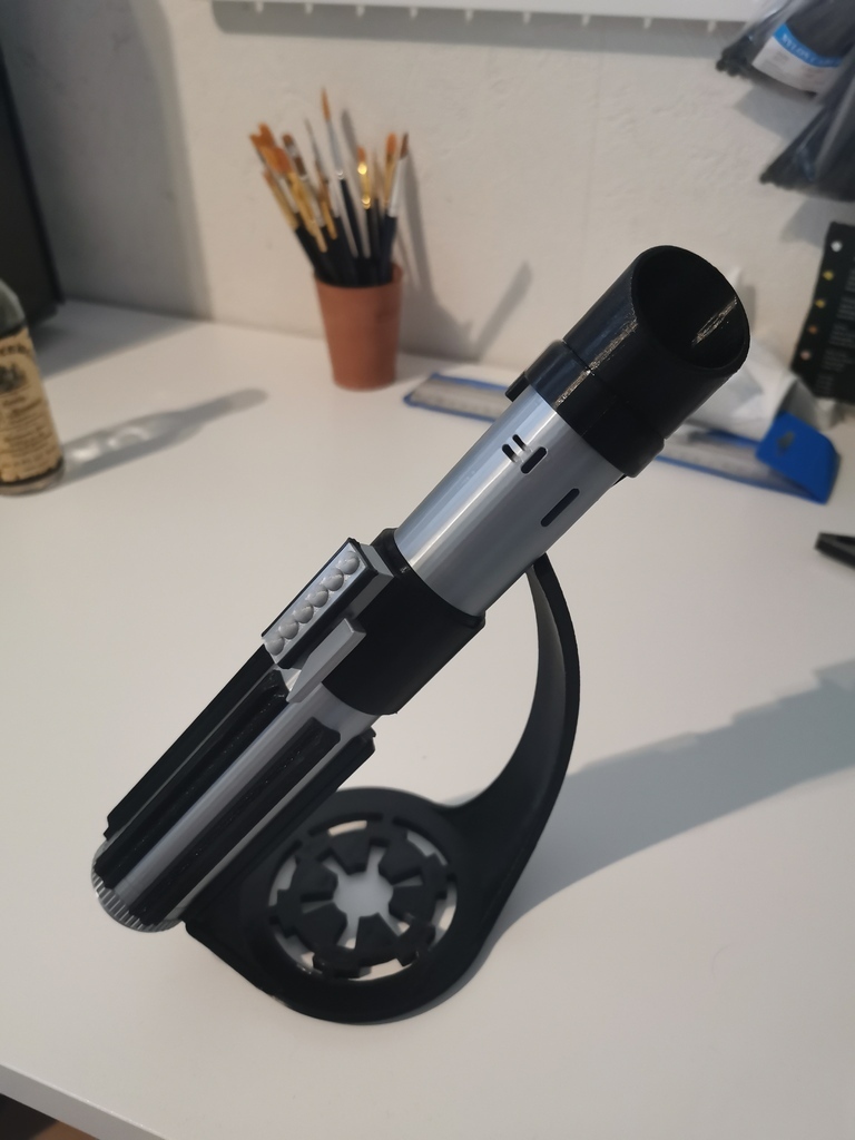 🎭 Tilted display stand for lightsaber with Galactic Empire Symbol・Free ...
