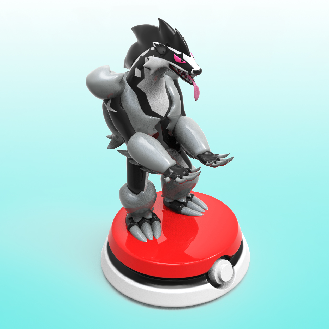 🐉 Obstagoon Holder・ STL File for ・Cults