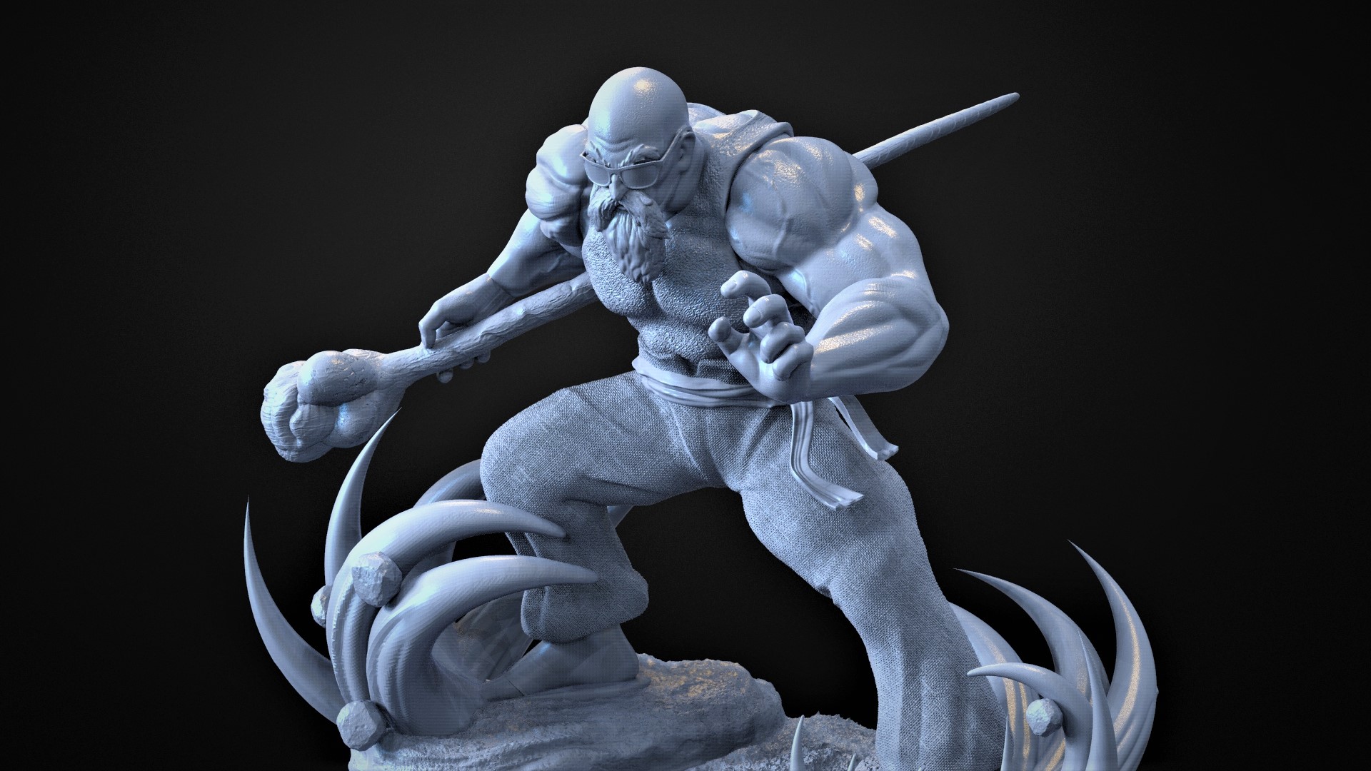 👾 Master Roshi・ 3D File for 3D printing・Cults
