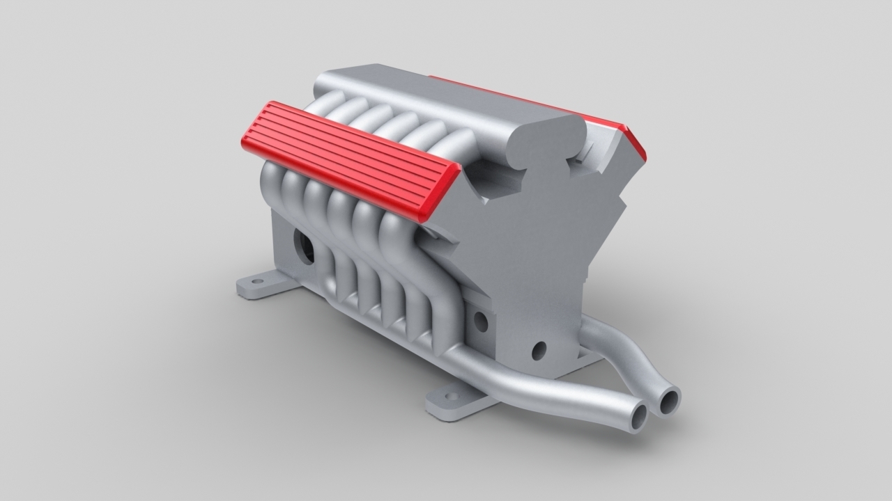 ⚡ V12 Engine cover for dc motor・ STL File for ・Cults