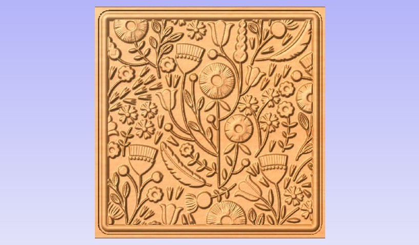 Free STL file Floral Panel 💭 ・3D print design to download・Cults