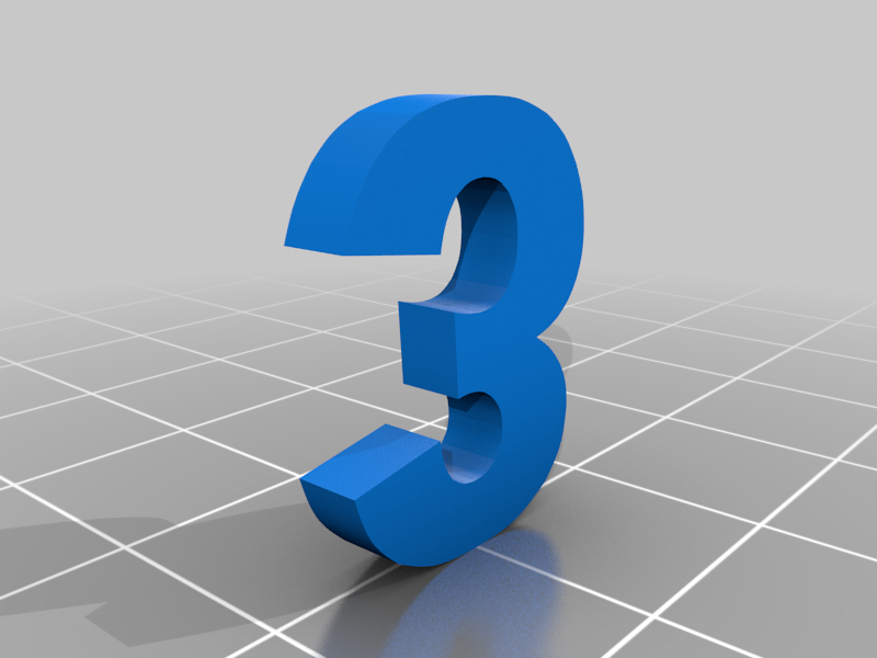 Free 3D file 1 Inch Tall Arial Black Bold Numbers - 1-9 🔢 ・3D print ...